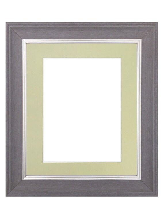 Scandi Slate Grey Photo Frame With Light Grey Mount Grey - Etsy UK