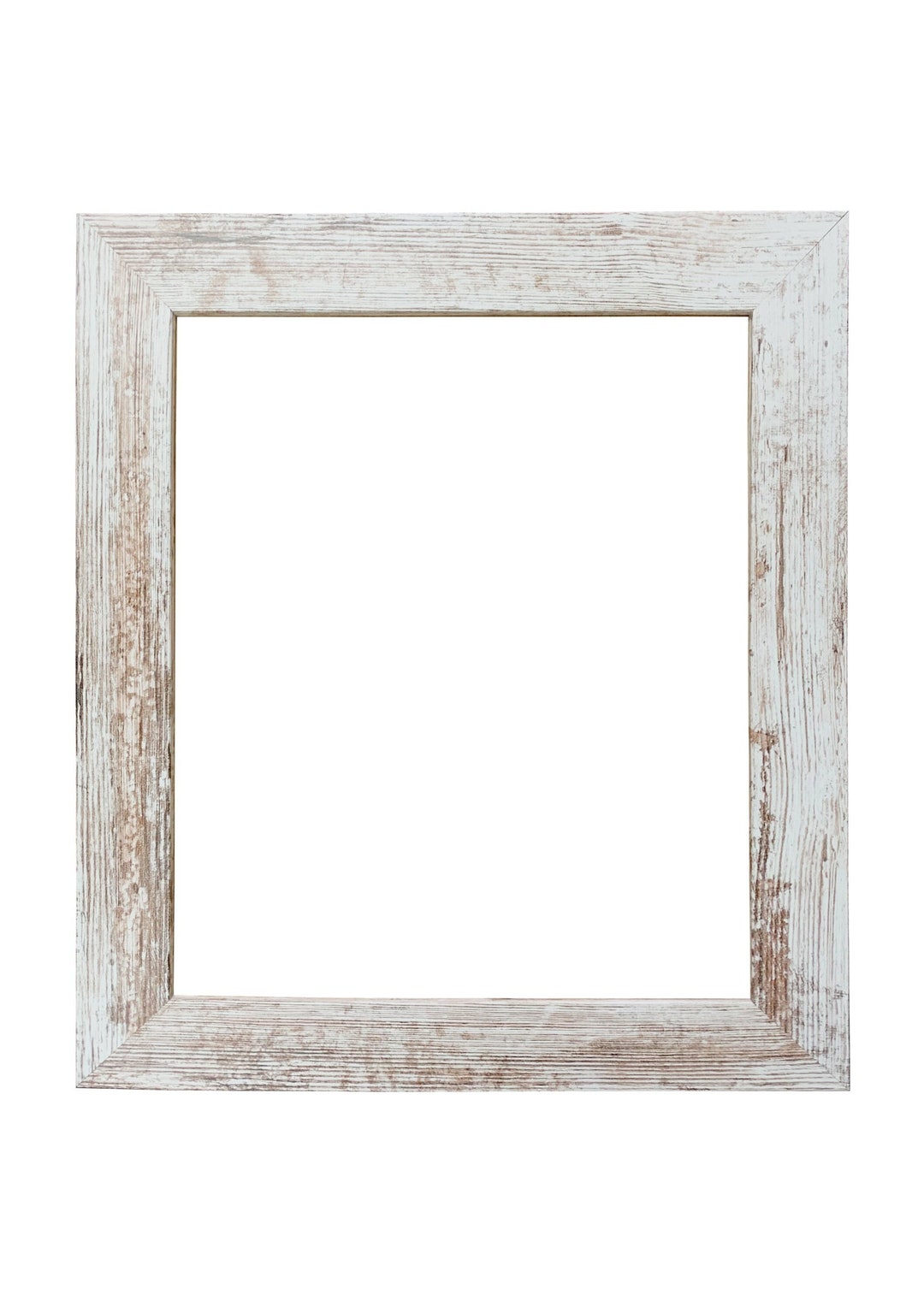 Metro Distressed White Photo Frame, White Wood Picture Frame, A4 Frame ...
