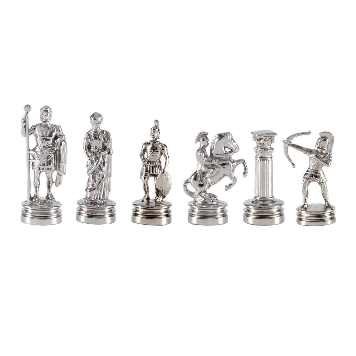Archers Small Chess Set Brass&nickel Without Chess Board - Etsy