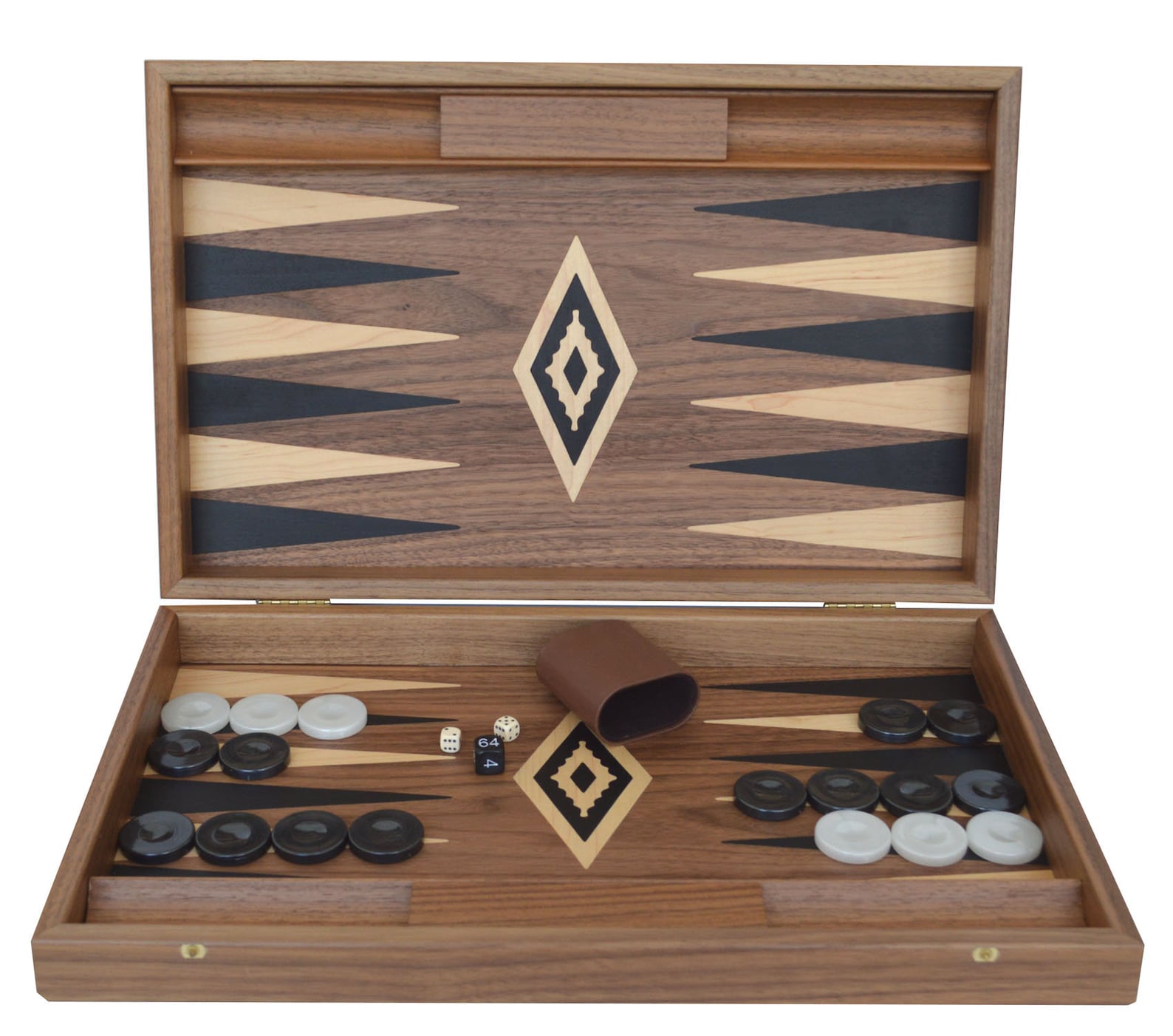 Walnut 19" Backgammon Set - Hand Made in Greece - Etsy