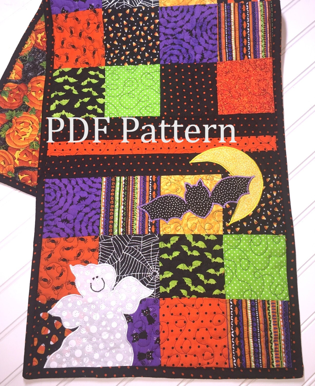 Halloween Table Runner Pattern Quilt Pattern Quilt Mug Rug - Etsy