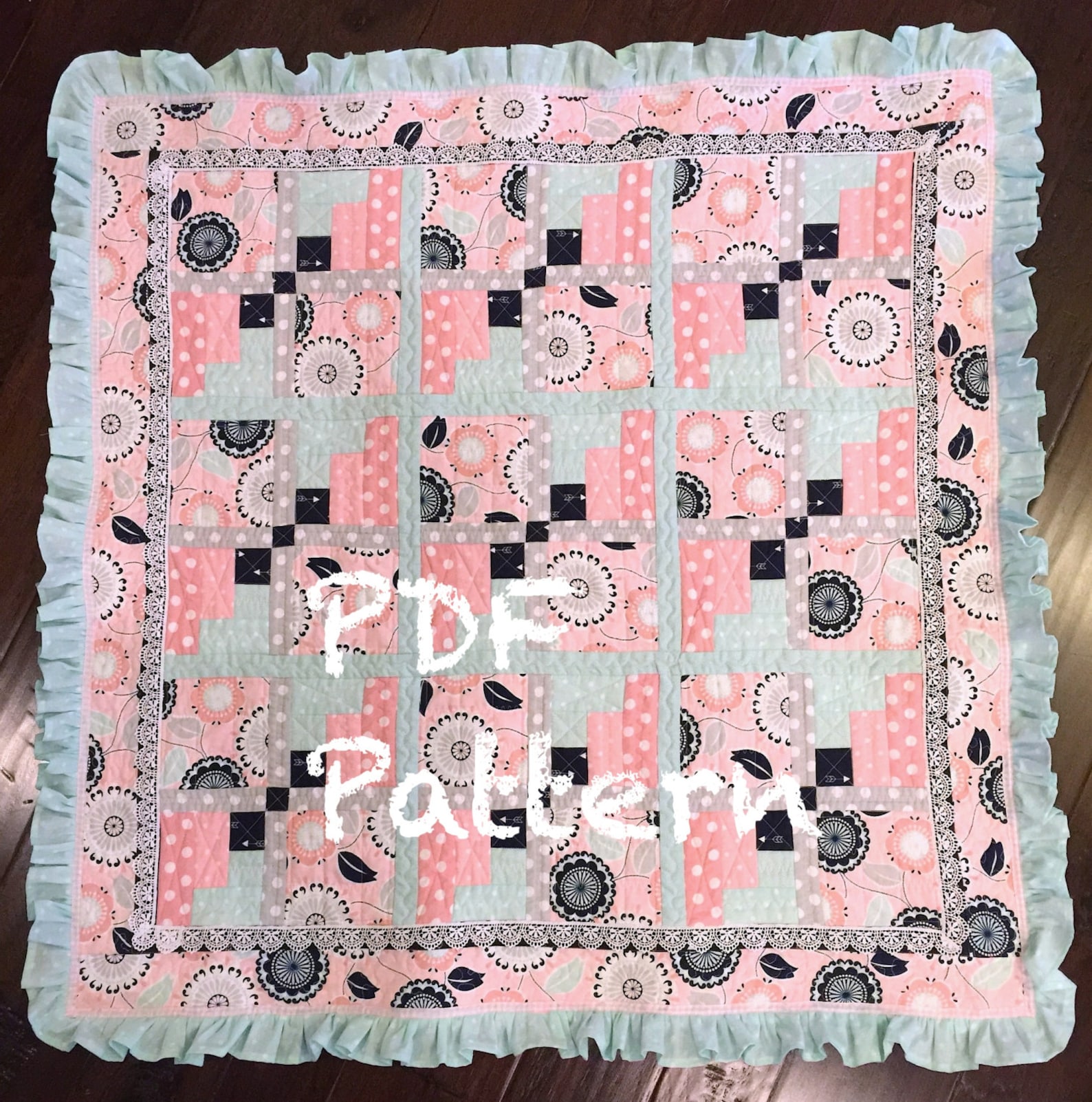 Ruffle Baby Quilt Pattern Baby Girl Quilt Patter Baby - Etsy