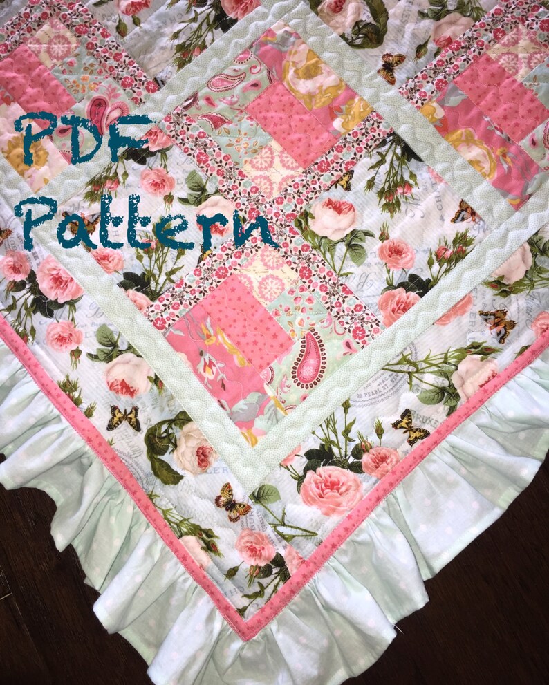 Ruffle Baby Girl Quilt Pattern Ruffle Quilt Pattern Baby - Etsy