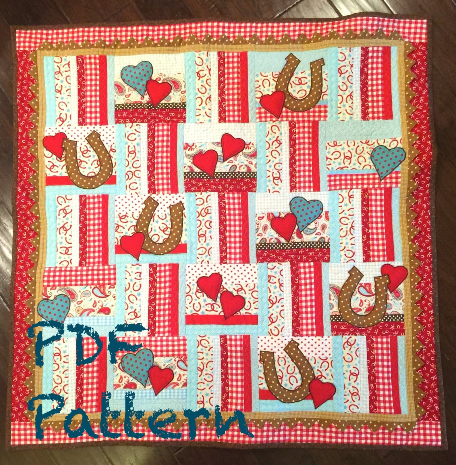 Baby Boy Quilt Pattern, Cowboy Quilt Pattern, Lil' Buckaroo Baby Quilt ...