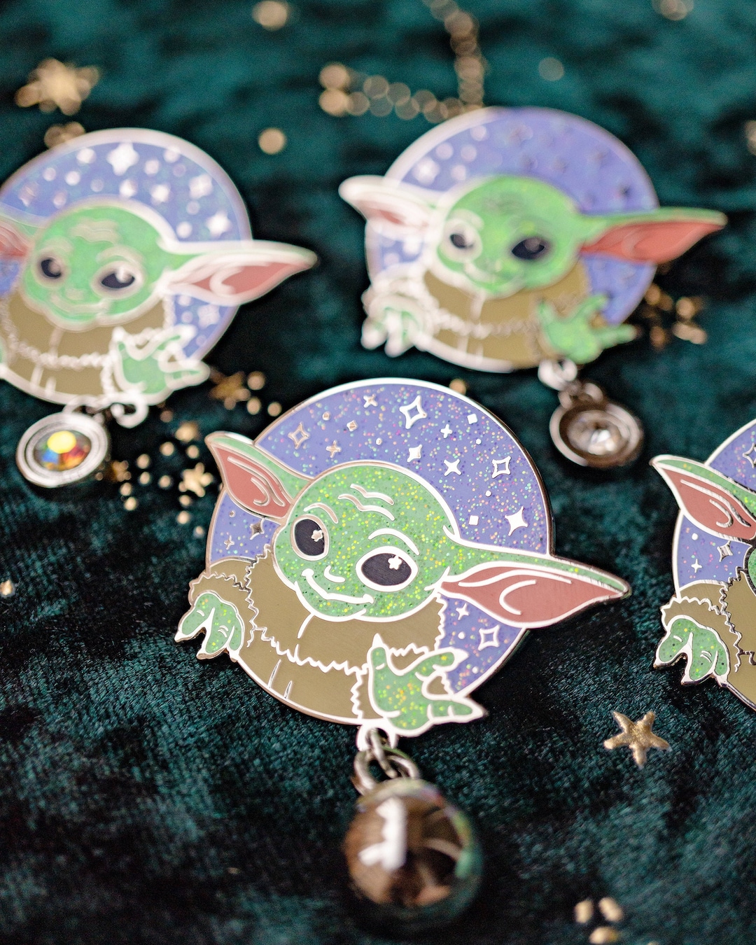 Grogu / Baby Yoda Glitter Hard Enamel Pin star Wars:the Mandalorian - Etsy