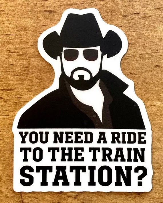 Papercraft Send Rip You Need a Ride to the Train Station DieCut Sticker ...