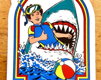 Stay Positive Shark - Etsy