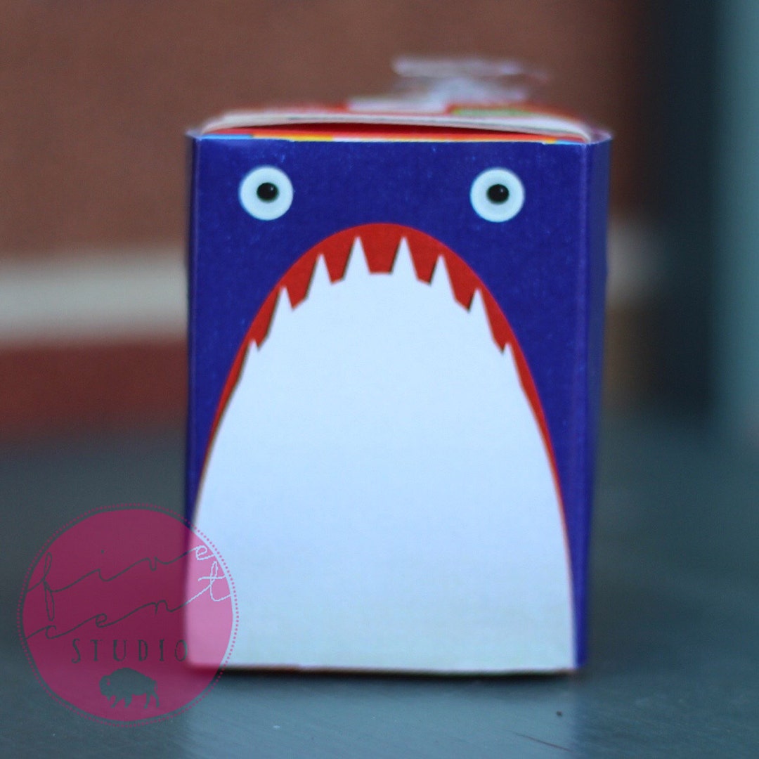 Arctic Shark Mini Juice Box Wrapper Label - Etsy
