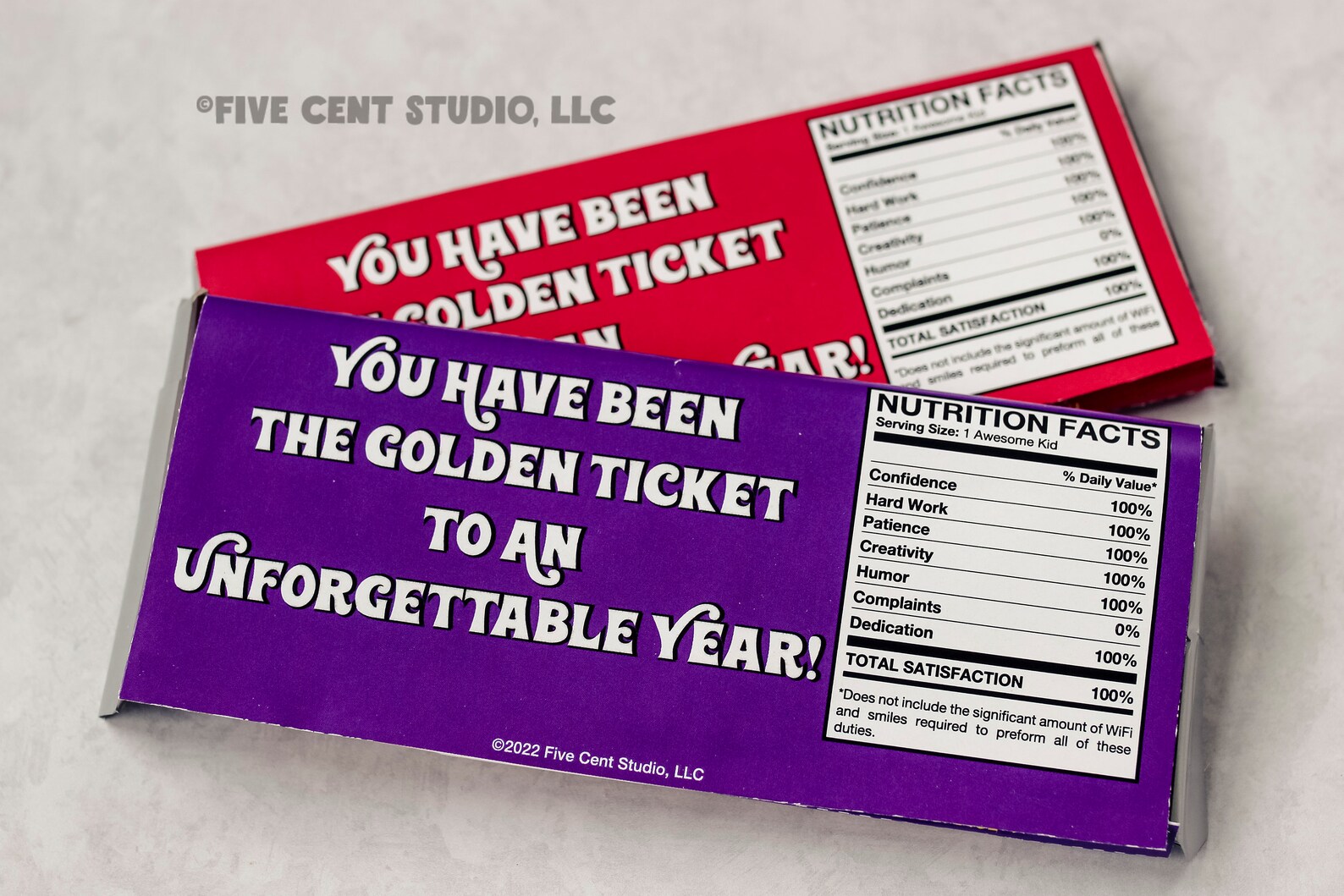 Teacher to Student Candy Bar Wrapper Gift i Just Wonka - Etsy