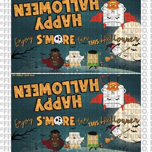 Printable Halloween S'mores Kit Bag Topper - Halloween Smore Gift Tag ...