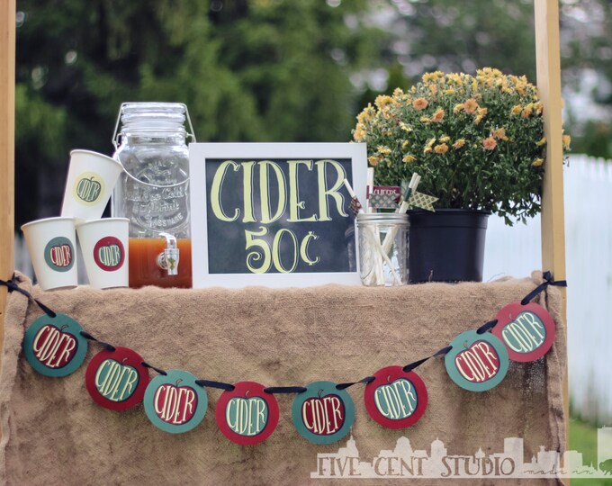 Apple Cider Stand Complete With Accessories and Decor - Etsy