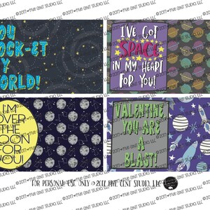 Printable Valentines Outer Space Solar System Themed DIY - Etsy