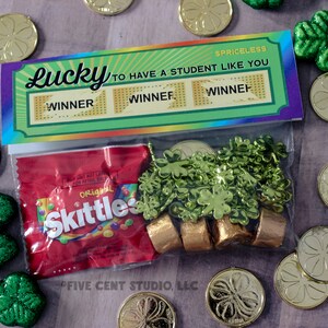 Lucky to Have A Student Like You - Printable Lucky Lottery Rainbow Bag ...