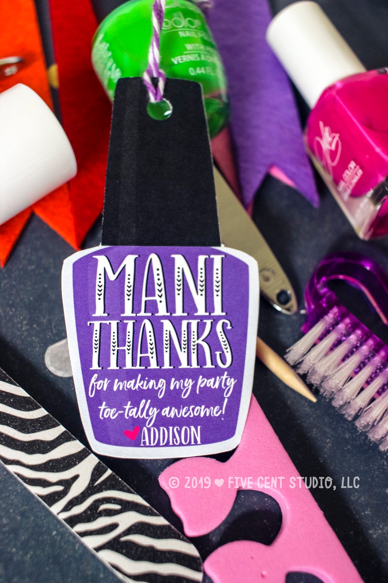 Custom Mani Thanks For a Toe-Tally Awesome Birthday Nail | Etsy