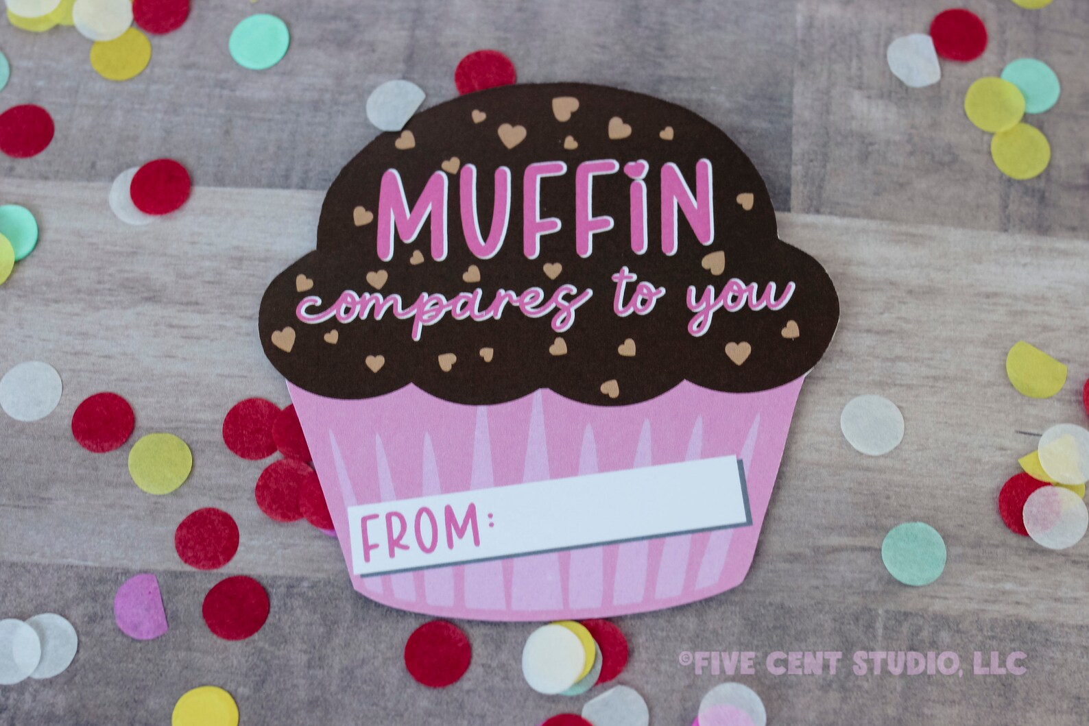 Chocolate Brownie Muffin Compares to You Valentine's Day - Etsy