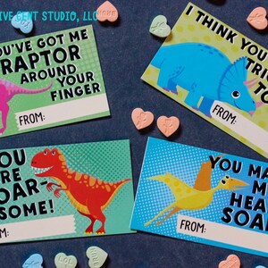 You Are Dino-mite! 8 Different Cartoon Dinosaur Themed DIY Instant ...