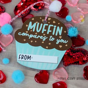 Muffin Compares to You Chocolate Brownie Valentine's Day Muffin Shaped ...