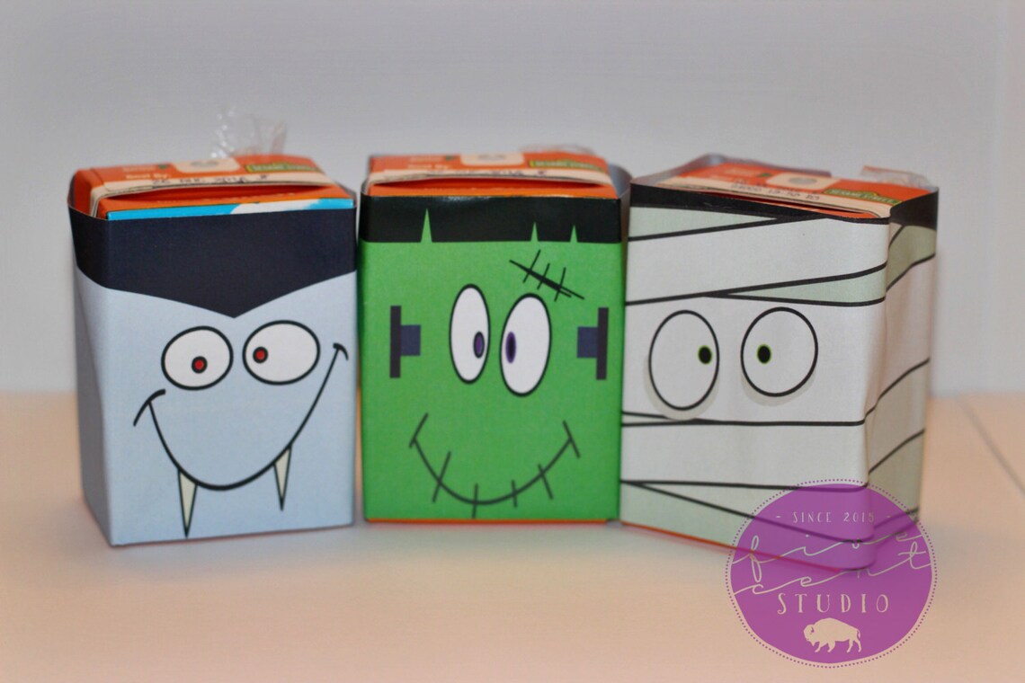 Frankenstein Mini 4.25 Oz Juice Box Label Wrappers - Etsy