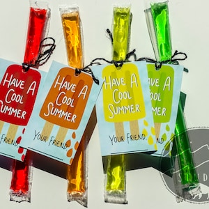 Have a Cool Summer Freeze Pop Freezer Ice Pops Printable Tags for End ...