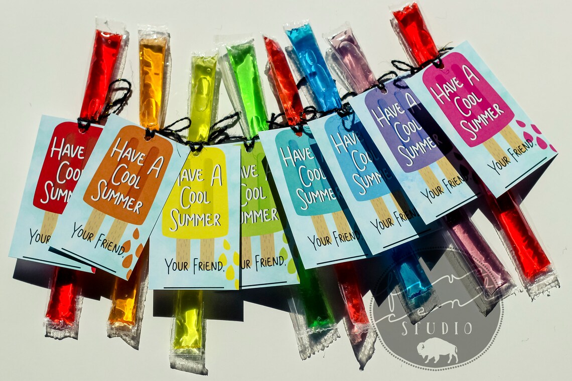 Have a Cool Summer Freeze Pop Freezer Ice Pops Printable Tags - Etsy