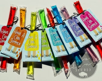 Stay Cool This Summer Freeze Pop Freezer Ice Pops Printable Tags for ...