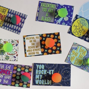 Printable Valentines Outer Space Solar System Themed DIY - Etsy