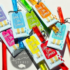 Have a Cool Summer Freeze Pop Freezer Ice Pops Printable Tags for End ...