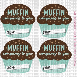 Muffin Compares to You Chocolate Brownie Valentine's Day Muffin Shaped ...