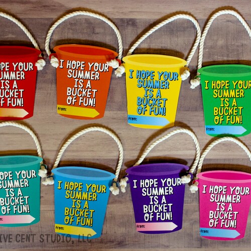 Buckets of Fun Printable Sand Bucket Tags for End of the - Etsy