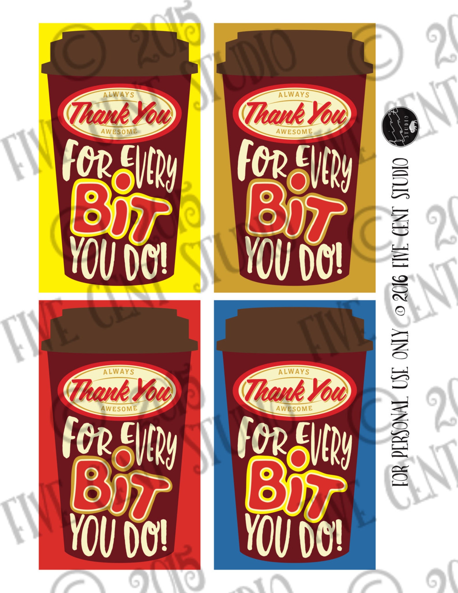 Thank You for Every Bit You Do Tim Hortons Timbit Inspired 3x5 - Etsy