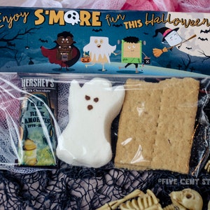 Printable Halloween S'mores Kit Bag Topper - Halloween Smore Gift Tag ...