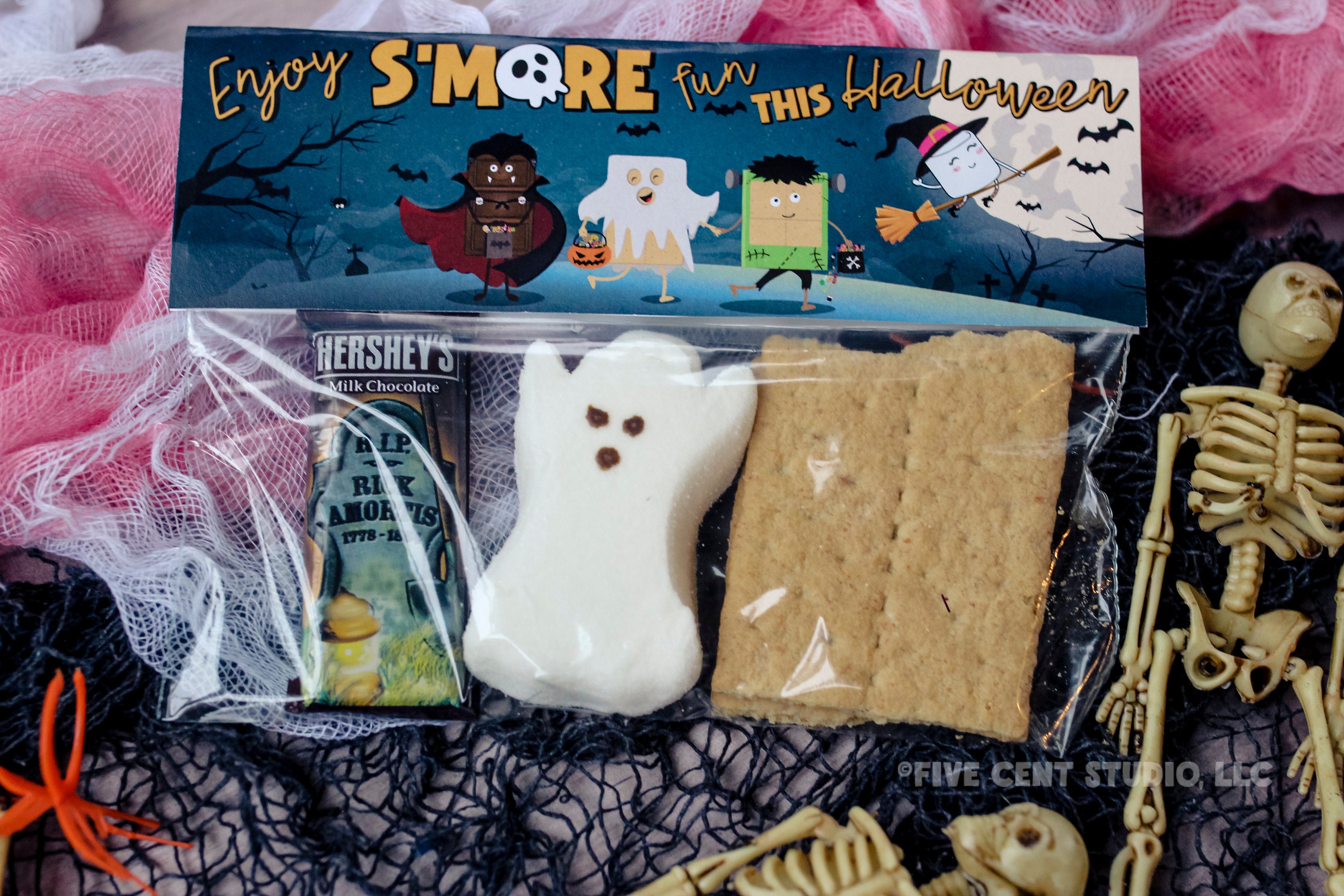 Printable Halloween S'mores Kit Bag Topper - Halloween Smore Gift Tag ...