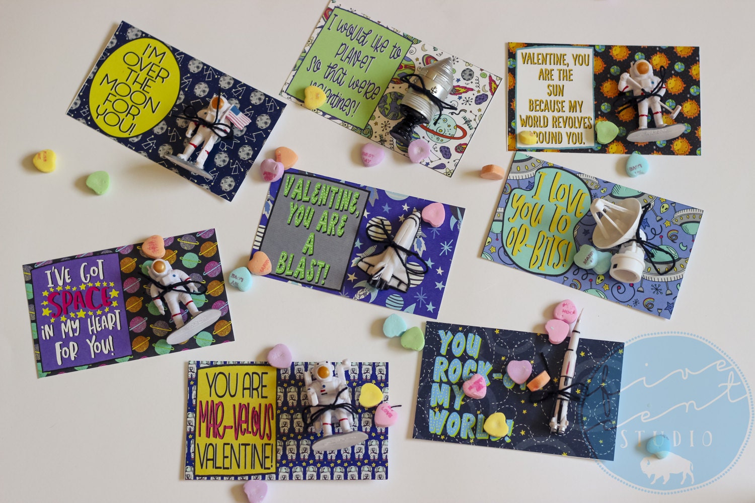 Printable Valentines Outer Space Solar System Themed DIY - Etsy