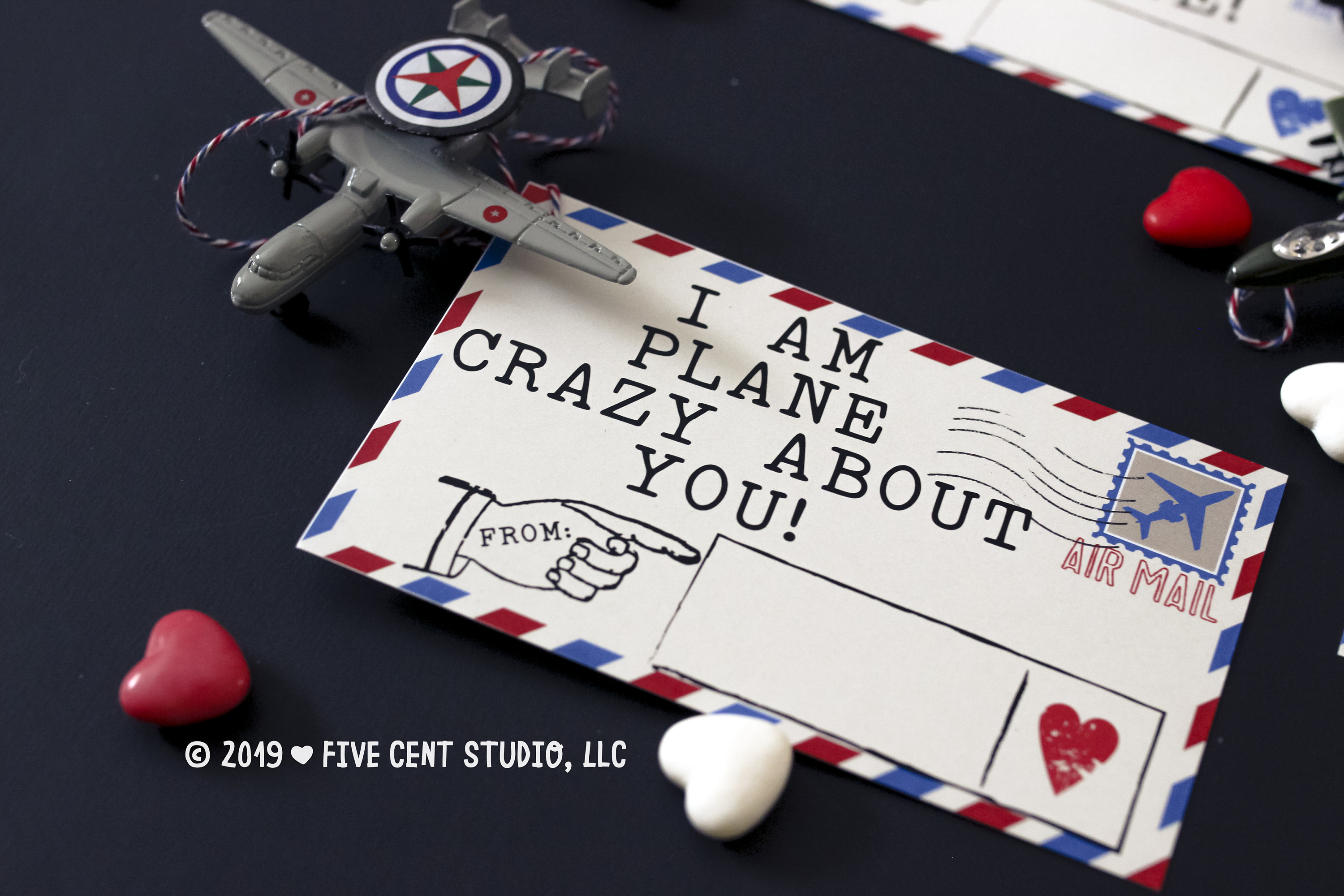 Airmail Plane Themed DIY Instant Download Printable Vintage Air Mail ...