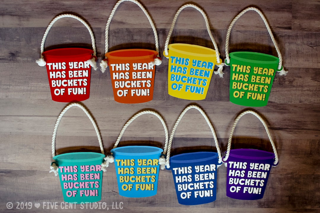 This Year Has Been Buckets of Fun Printable Sand Bucket Tags in 8 ...