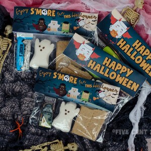 Printable Halloween S'mores Kit Bag Topper - Halloween Smore Gift Tag ...