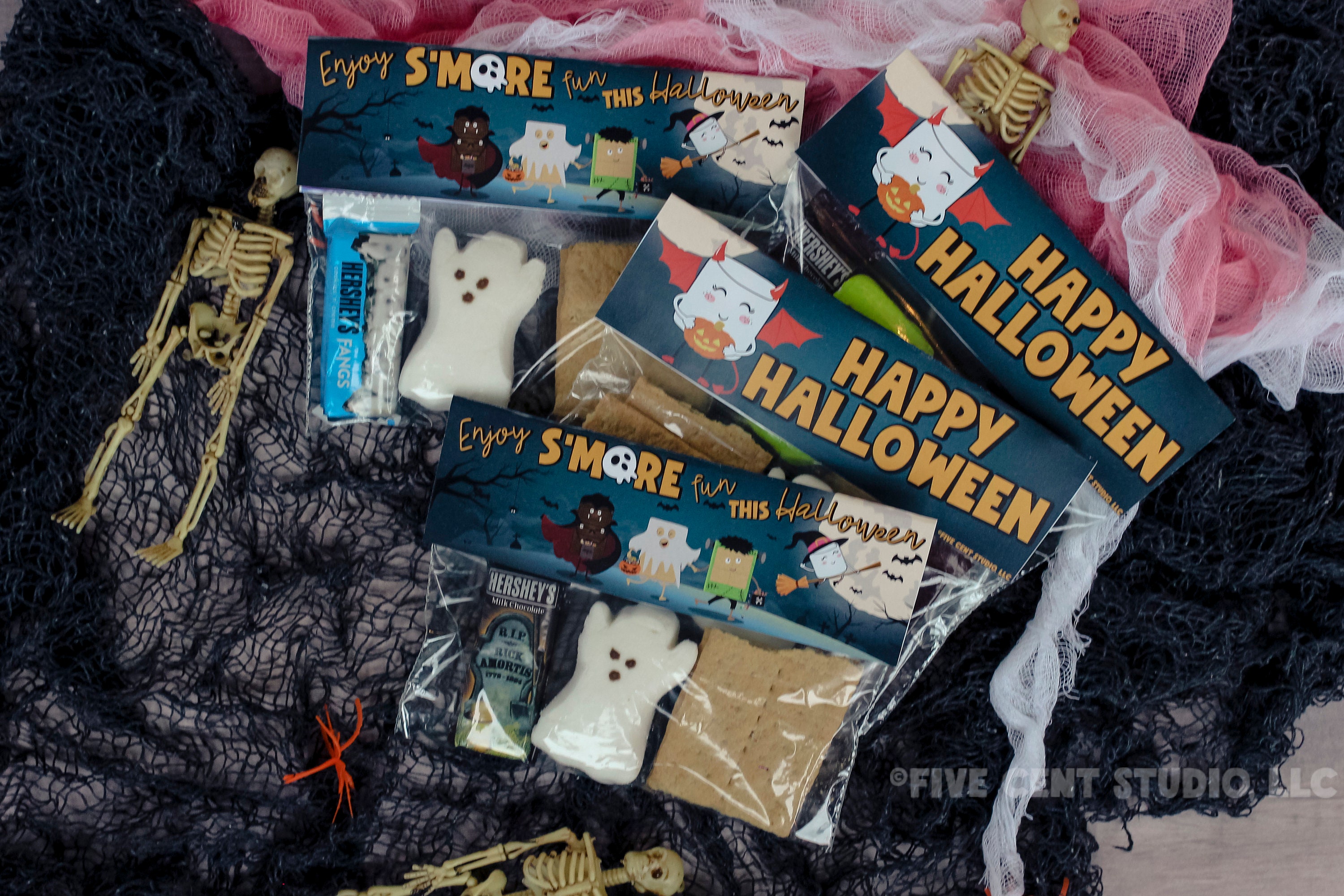 Printable Halloween S'mores Kit Bag Topper - Halloween Smore Gift Tag ...