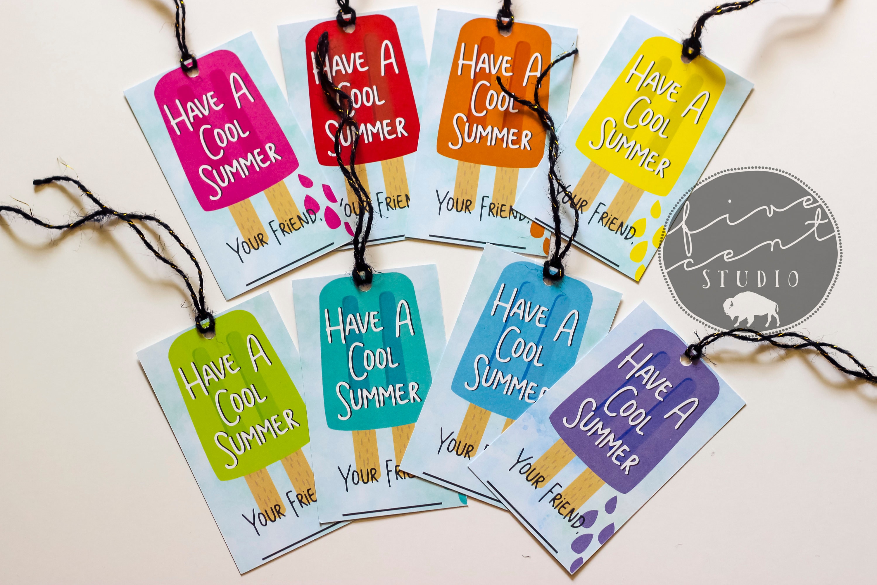 Have a Cool Summer Freeze Pop Freezer Ice Pops Printable Tags for End ...