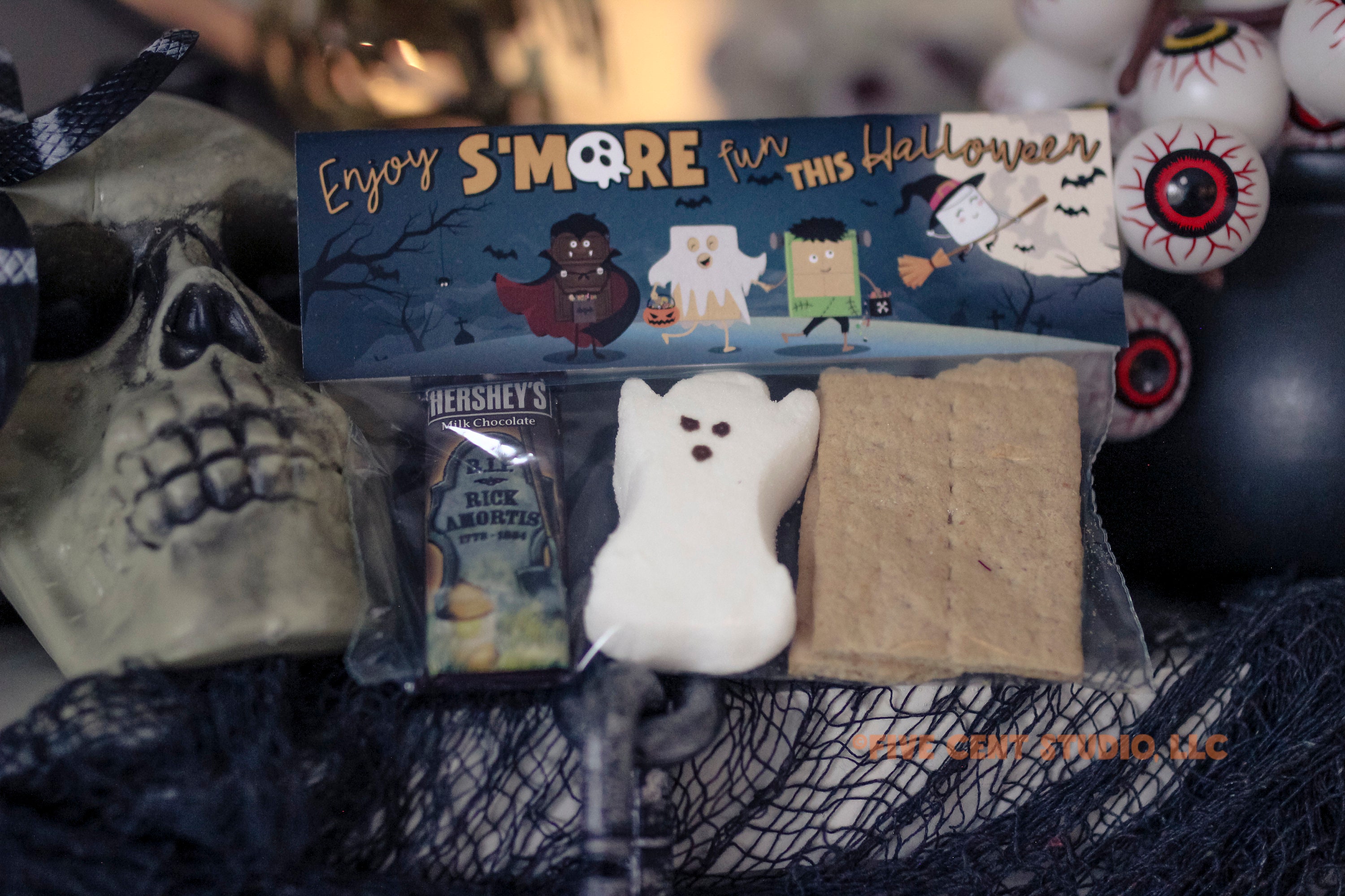 Printable Halloween S'mores Kit Bag Topper - Halloween Smore Gift Tag ...