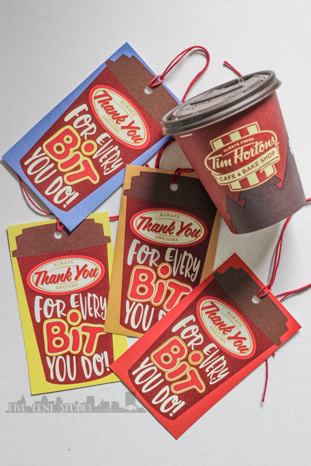 Thank You for Every Bit You Do Tim Hortons Timbit Inspired 3x5 - Etsy ...