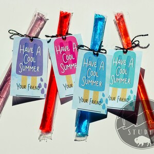 Have a Cool Summer Freeze Pop Freezer Ice Pops Printable Tags for End ...