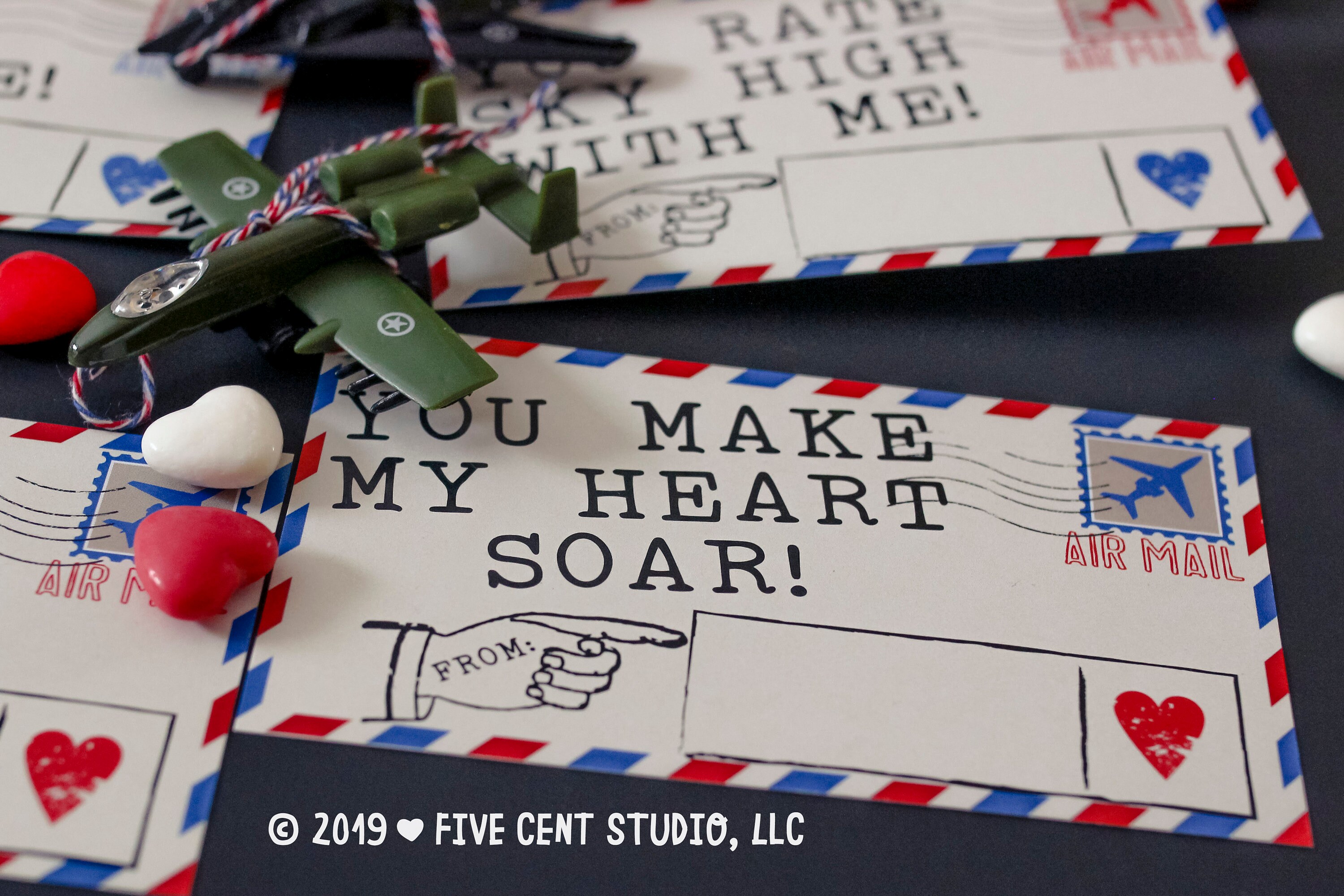 Airmail Plane Themed DIY Instant Download Printable Vintage Air Mail ...