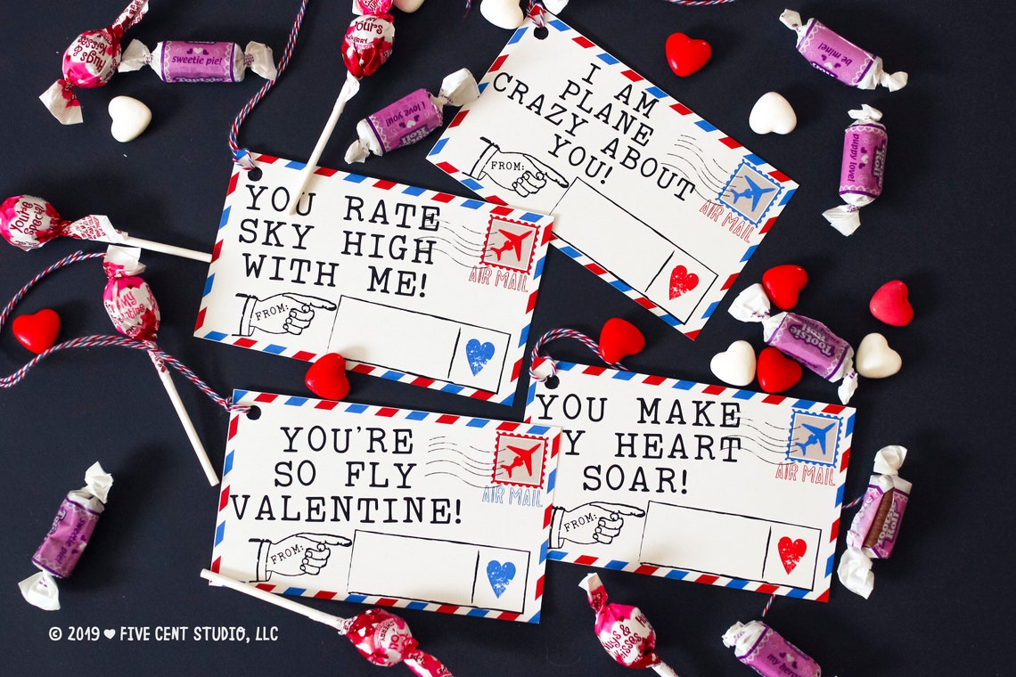 Airmail Plane Themed DIY Instant Download Printable Vintage Air Mail ...