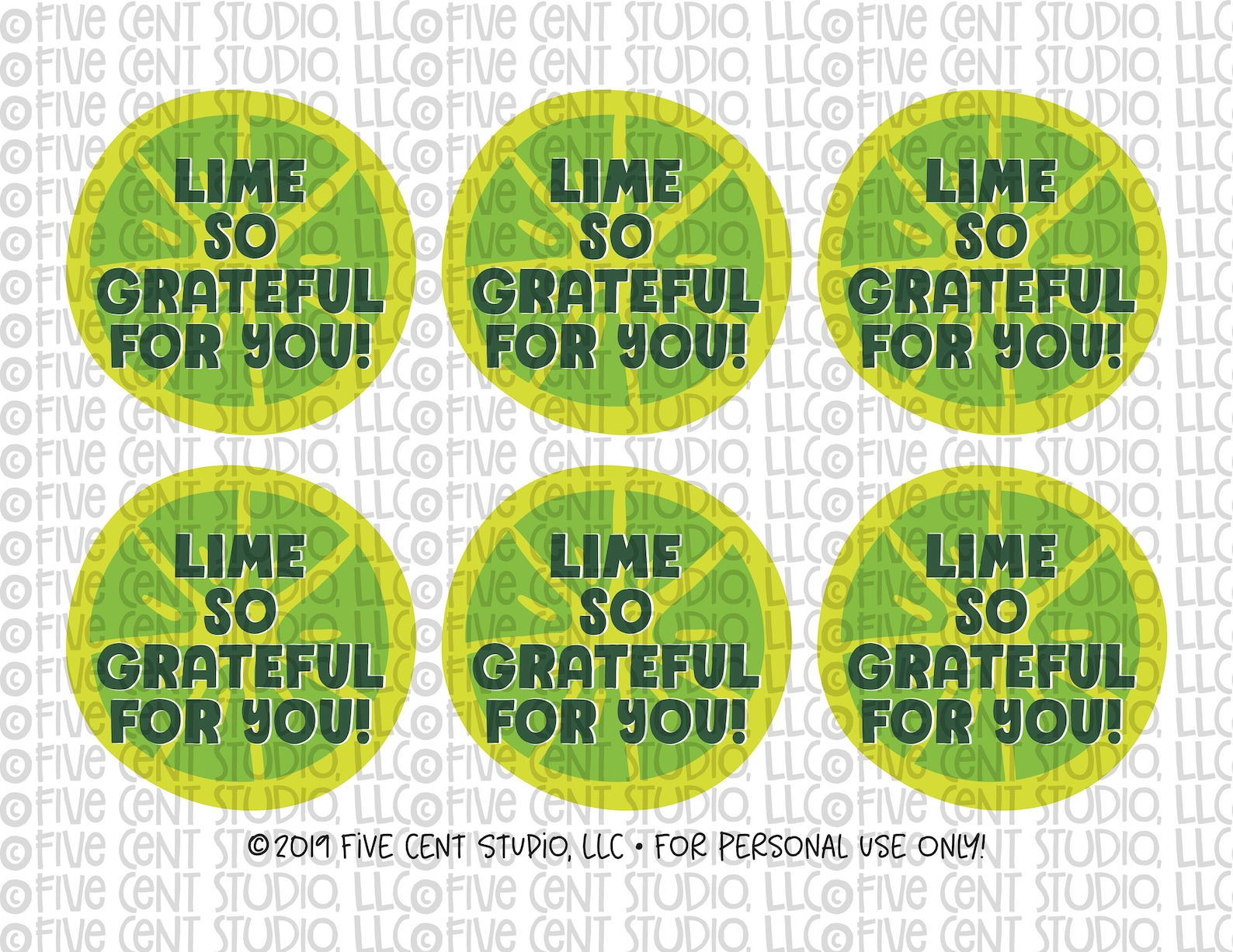 Lime so Grateful for You Printable Tag Punny Fruit Thank You - Etsy