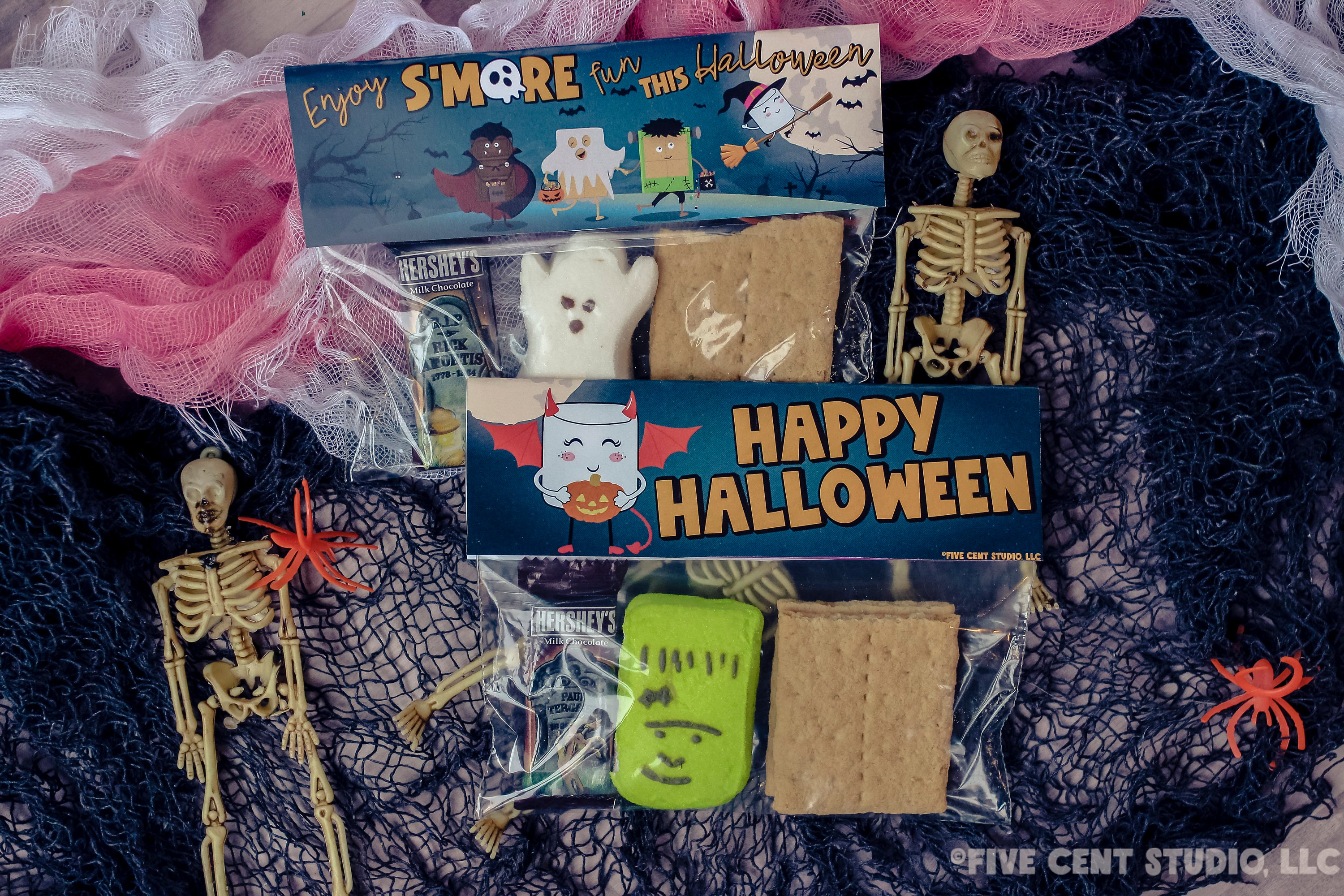 Printable Halloween S'mores Kit Bag Topper - Halloween Smore Gift Tag ...