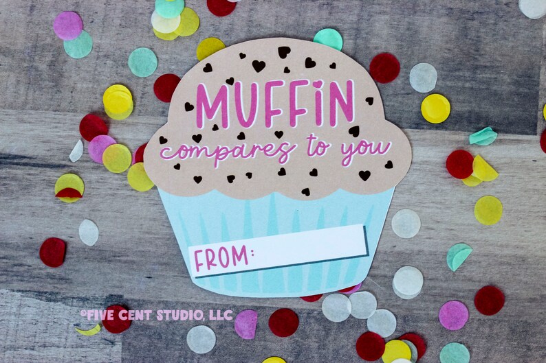 Muffin Compares to You Chocolate Chip Valentine's Day - Etsy