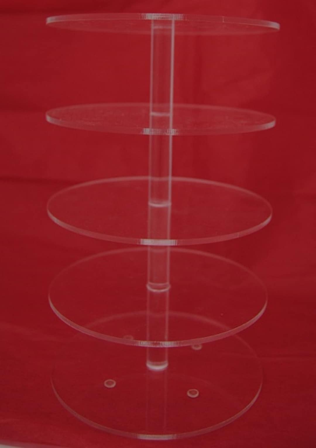 Five Tiered Acrylic Display Stands 5" Diameter 2" Shelf Height - Etsy