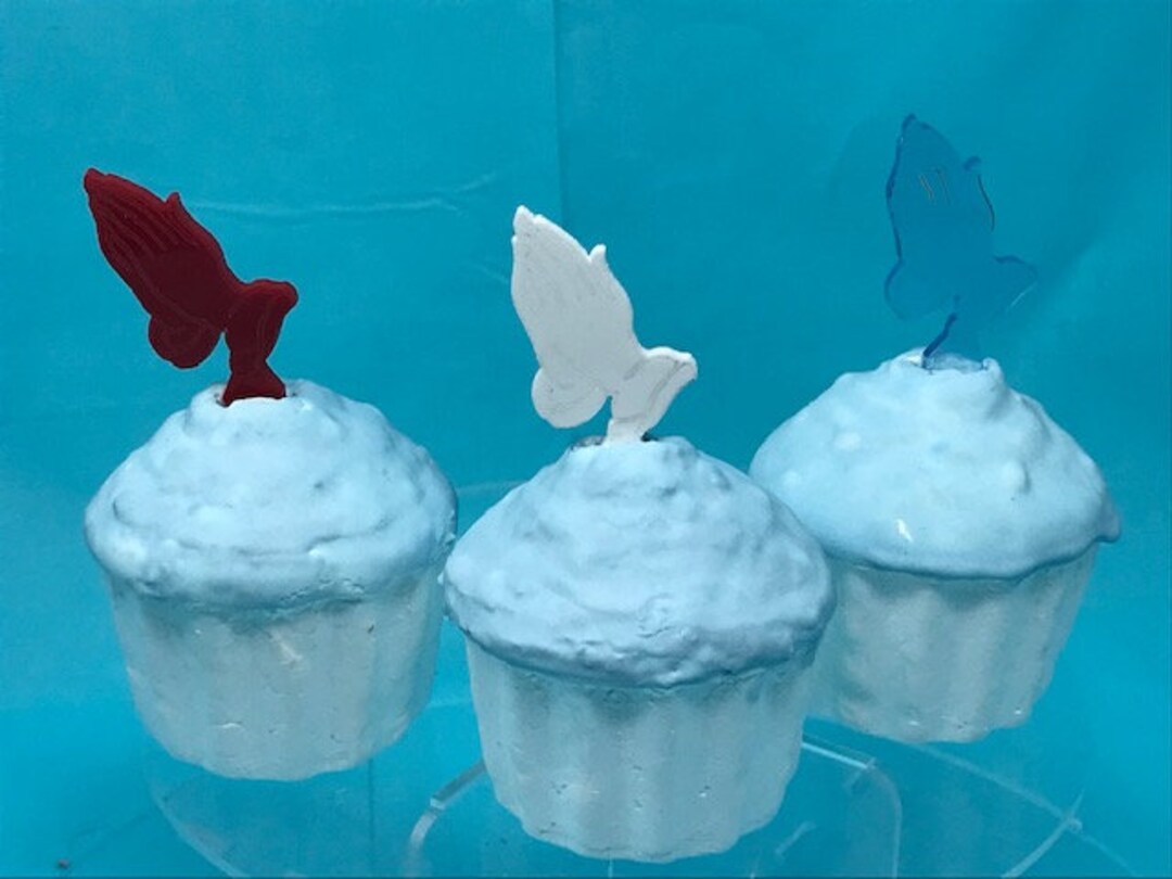 Choice of 16 Colors Praying Hands Cupcake / Party Picks Package of 25 ...