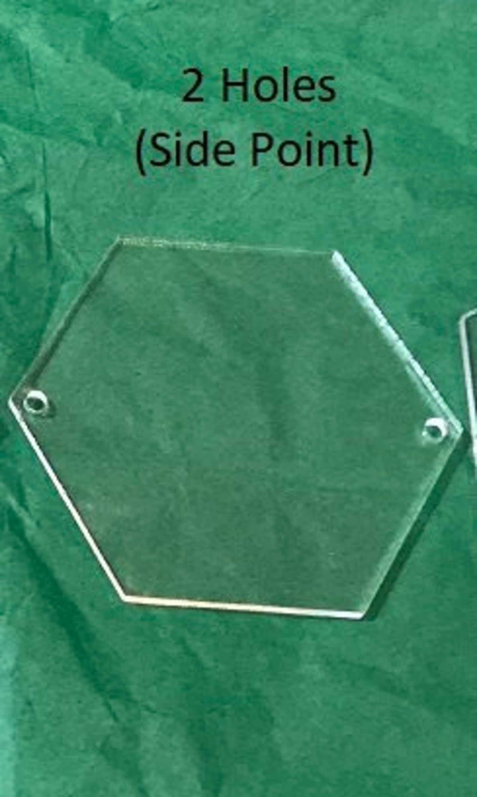 Acrylic Hexagon Blank (measured Flat to Flat, See Other Listing for ...