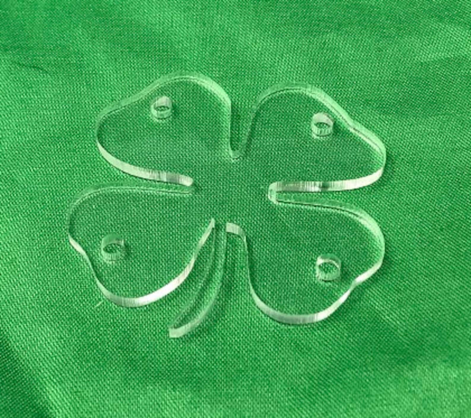 1/4" Thick Clear Acrylic Clover - Etsy